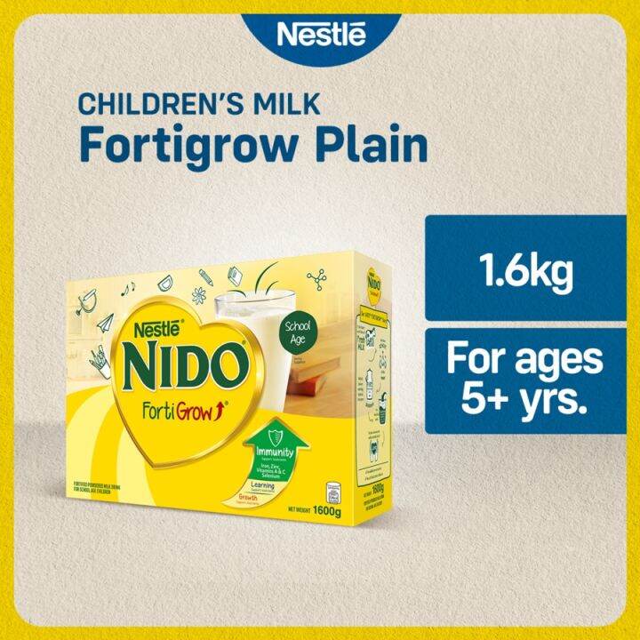 NIDO FORTIGROW Fortified Powdered Drink 1.6kg | Lazada PH