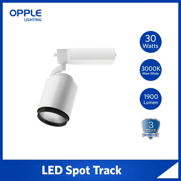 OPPLE LED Spot Track Light Performer 30watts Warm White Black / White ...