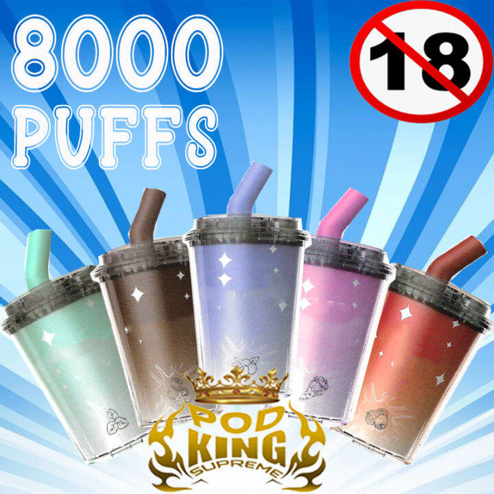 P.O.D KING SUPREME 8000 P.U.F.F.S RECHARGEABLE | Lazada PH