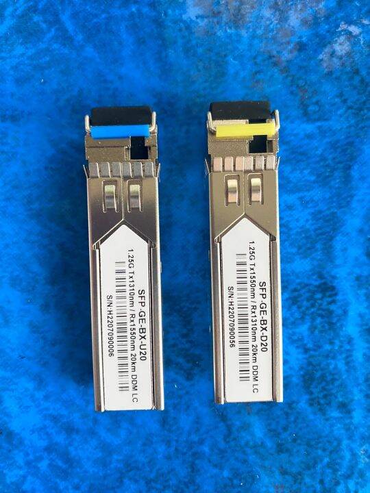 SFP Module 1 PAIR SC or LC 1.25Gbps Single mode single core fiber SFP ...