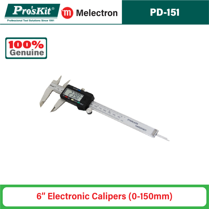 Pro'sKit PD-151 6" Inch/Metric Electronic Calipers | Lazada