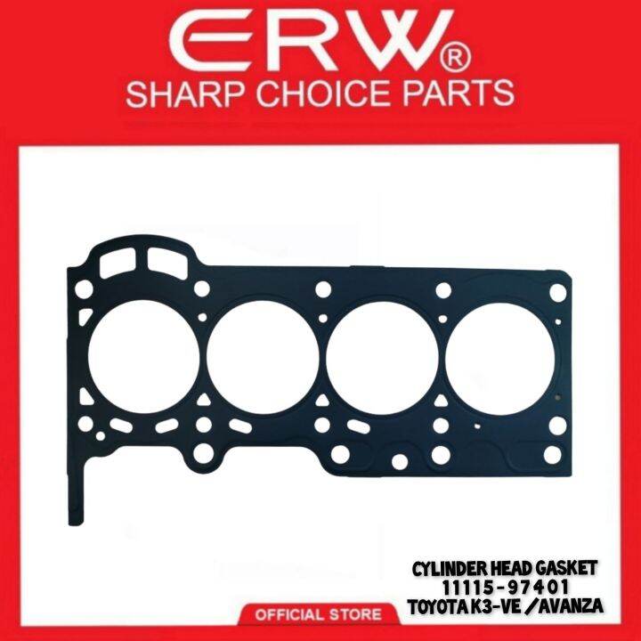 CYLINDER HEAD GASKET Replacement part no. ( 11115-97401 ) TOYOTA K3-VE AVANZA ( STEEL ) (1PC ...