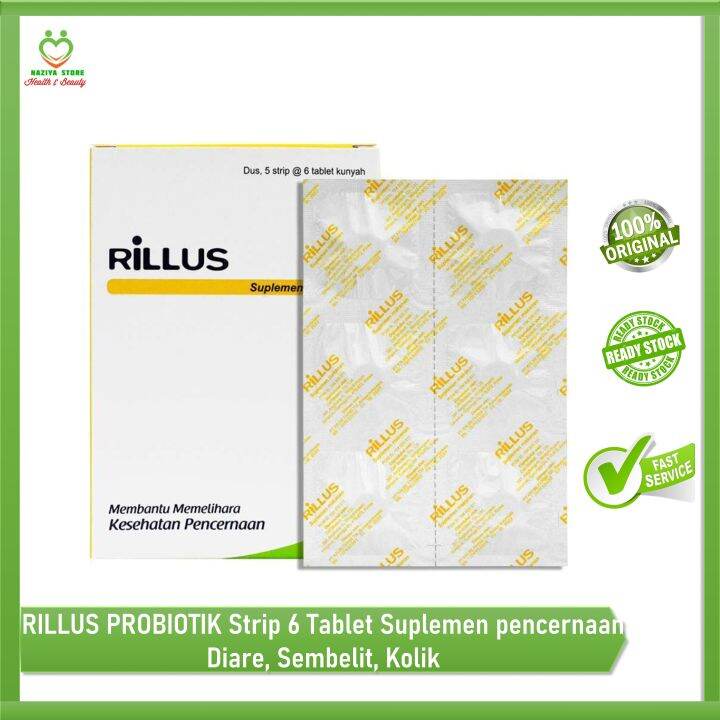 Rillus Strip 6 Tablet Multivitamin Sistem Pencernaan | Lazada Indonesia