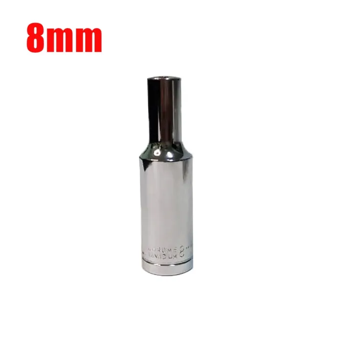 8-32MM Deep Long Socket 1/2 Socket 6 Point Socket Chrome Vanadium Deep ...