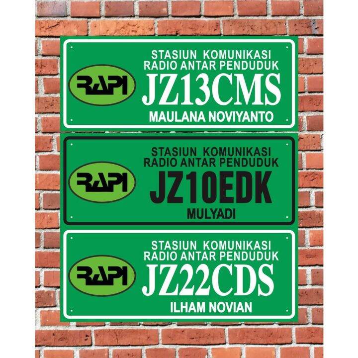 PAPAN - AKRILIK CALLSIGN RAPI/ORARI 10.28 DENGAN NAMA | Lazada Indonesia