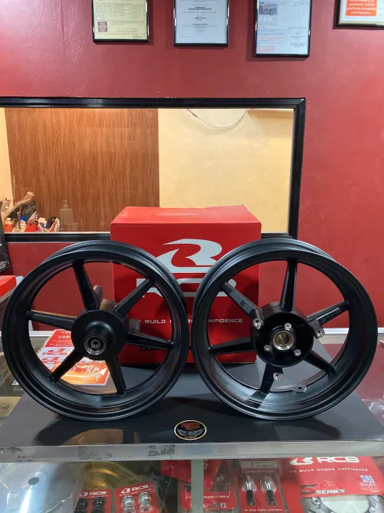 RACINGBOY (RB6) Sport Rims for NMAX 2020 V2 Matte Grey with Bearing ...