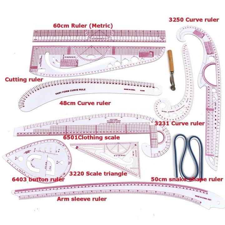 Ruler Tailor Measuring Kit Sewing Drawing Ruler Yardstick Sleeve Arm ...
