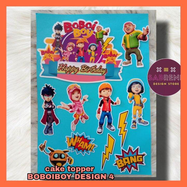 BOBOIBOY 4 CAKE TOPPER BAKEWARE DECORATION | Lazada