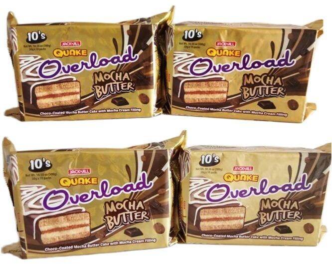 Quake Overload Choco-Coated Mocha Butter Cake 3 x 300 grams | Lazada PH