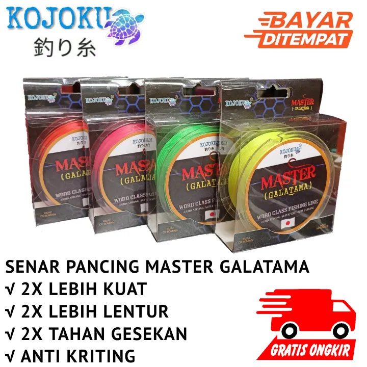 Senar Benang Pancing Master Galatama 110 Meter (0.16mm-0.40mm) Warna ...