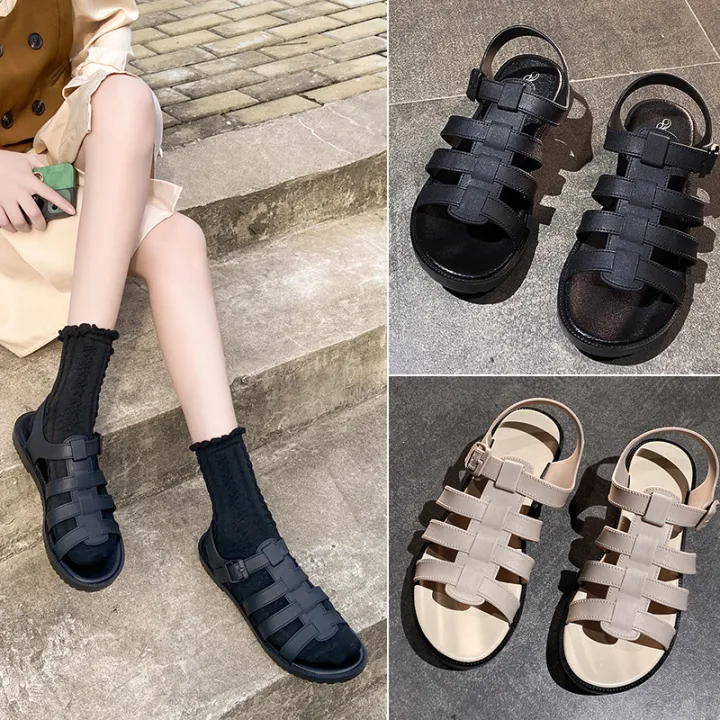 Stall supermarket running sandals women's thick rubber sole 2022 summer ...