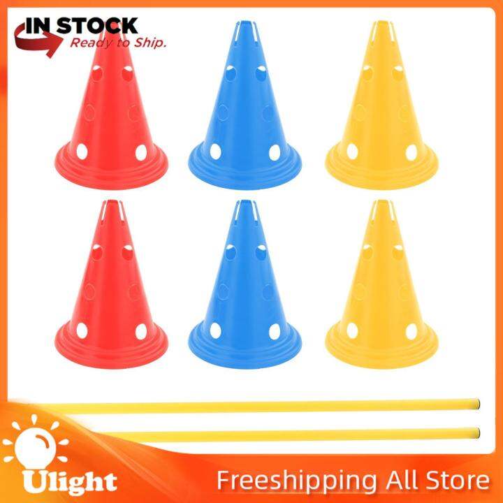 Ulight Hurdle Cones Course กีฬากลางแจ้งแบบโต้ตอบมัลติฟังก์ชั่นพร้อมเสา ...