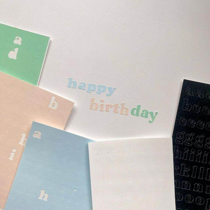 Stiker huruf pastel/ alphabet deco sticker/ stiker huruf aesthetic ...