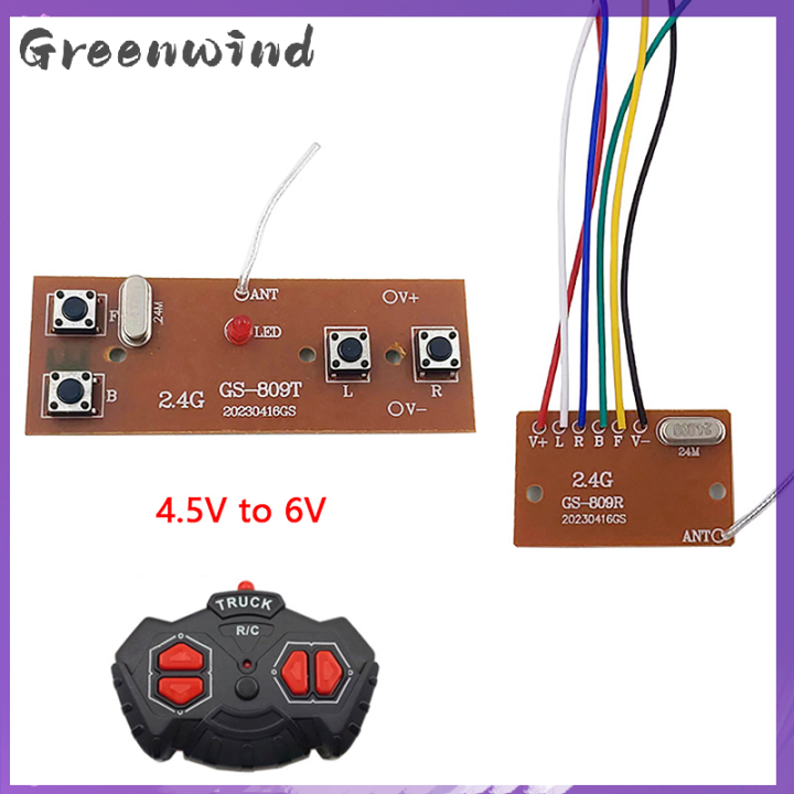 【Greenwind】 2.4G Four-way Remote Control Module 4CH RC Remote Control ...