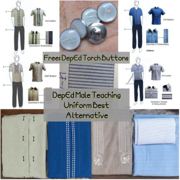 ♞₪ 2021 Male DepEd Department of Education Teachers teaching Uniform ...