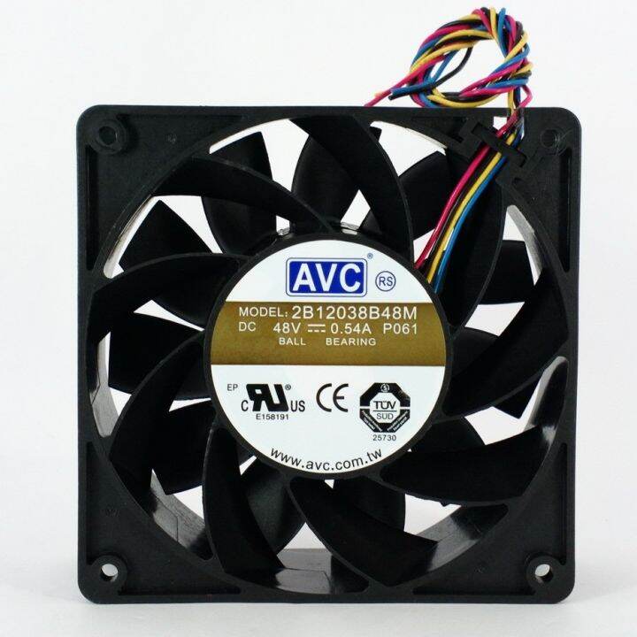 【COD】 Original AVC DC Fan 48V 0.54A 120mm High Speed Cooling Blower Exhaust Ball Bearing Airflow ...