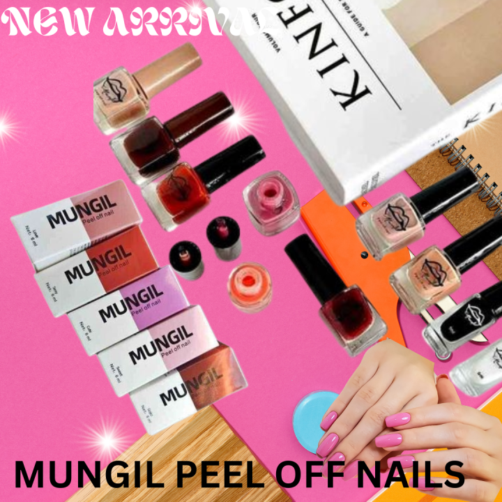 💅MUNGIL PEEL OFF NAIL😍 | Lazada