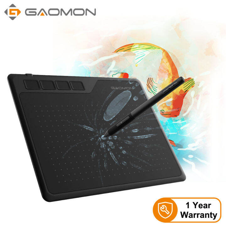 S620 GAOMON 6.5X4นิ้วอะนิเมะแท็บเล็ตกราฟิกสำหรับวาดภาพและเล่น OSU พร้อม ...