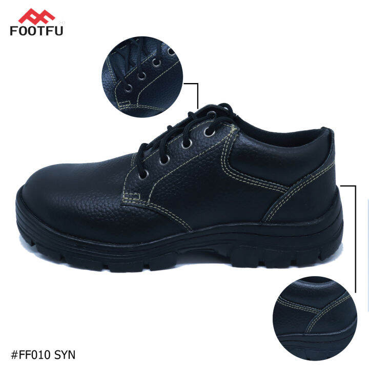 Sepatu Safety Kulit Sepatu Kerja High Quality Footfu FF010 SYN | Lazada ...