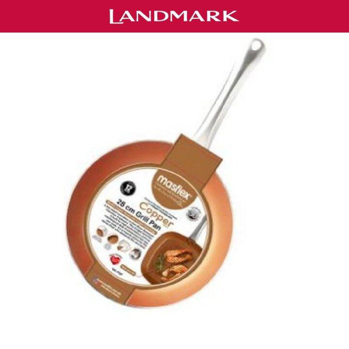 Masflex Copper Forged Frypan 24cm with Stainless Handle 24 x 8.5 x 24cm ...