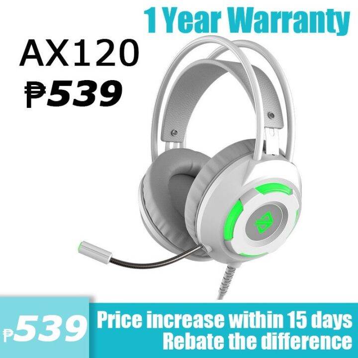 Ajazz AX120 PS4 Gaming Headset 7.1 Channel Stereo Noise-cancelling Over ...