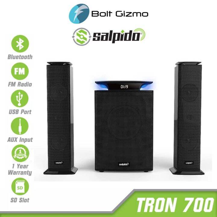 Salpido Tron 700 Active Multimedia Subwoofer 2.1 Channel Multimedia Speaker With Bluetooth FM ...