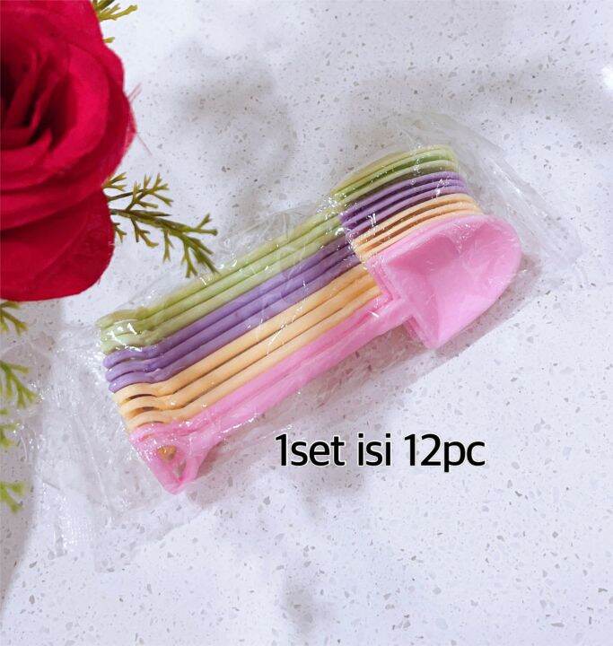 AZ SENDOK DESSERT CAKE PUDING KOPI GULA BENTUK SEKOP isi 12pcs | Lazada ...