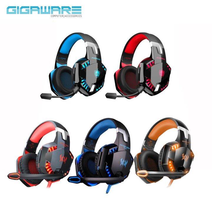 HOT★Gigaware G2000 Gaming LED Wired Headset | Phoinikas G2000 Gaming Wireless Headphone | Lazada PH