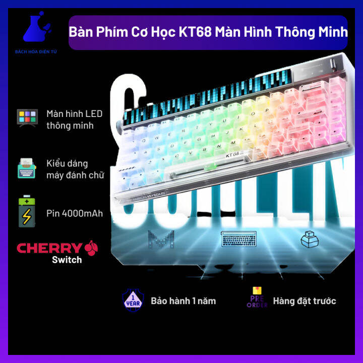 Bàn Phím Cơ Học Machenike KT68 pro Led display ,Bàn Phím Chơi Game ...