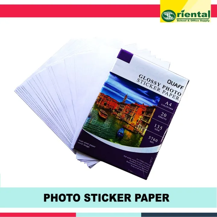 Vintina Quaff High quality Glossy Photo Sticker Paper - A4 Size ...