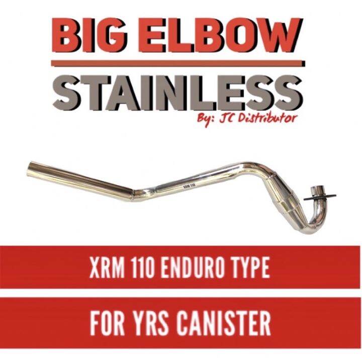 ENDURO TYPE XRM 110- BIG ELBOW PURE STAINLESS 304 | Lazada PH