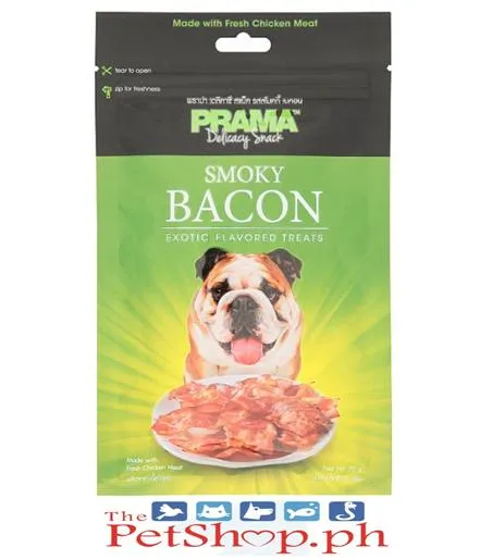 Prama Dog Delicacy Snack Treats Smoked Bacon 70g | Lazada PH
