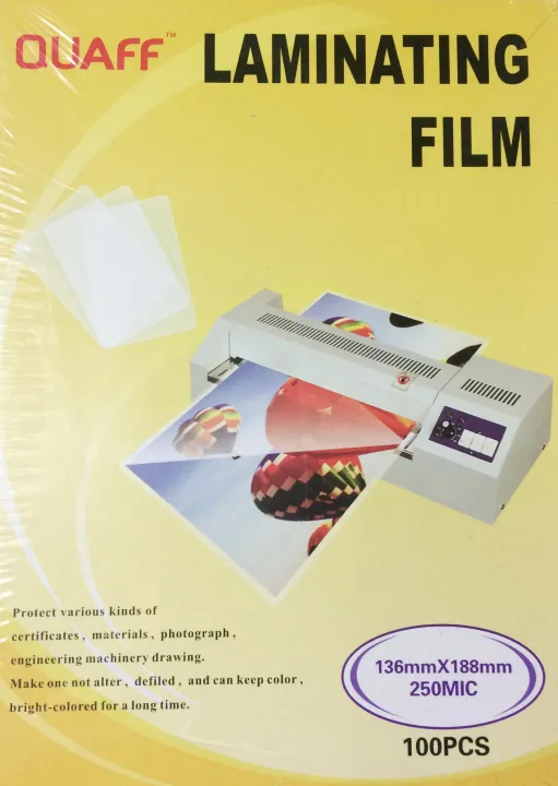 Quaff Laminating Film 136mm x 188mm (5R) 250 Micron | Lazada PH