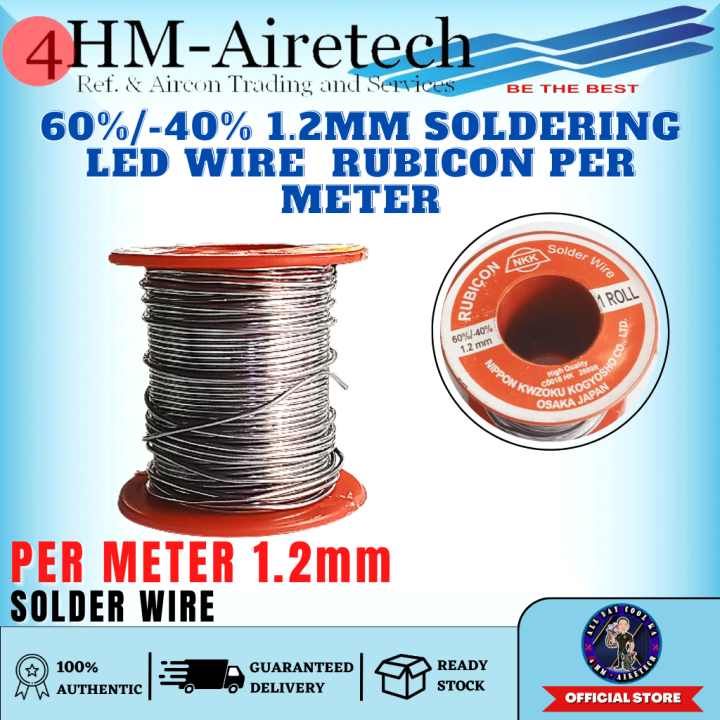 4HM 1.2MM 60%/-40% PER METER SOLDER WIRE RUBICON | Lazada PH