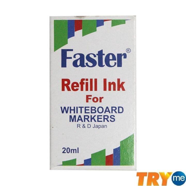 Faster Refill Ink For Whiteboard Markers 20ml - 3 Colour | Lazada