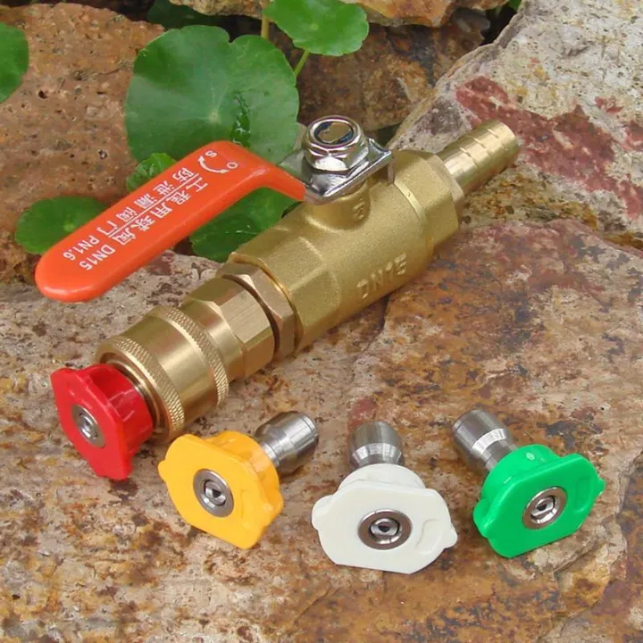 Custom Brass Ball Valve Switch Garden Hose Connector Straight Sector ...