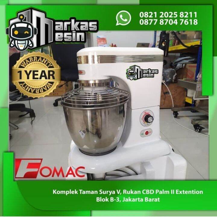 Planetary Dough Mixer Mesin Pengaduk Adonan 7 Liter DMX-B7A FOMAC ...