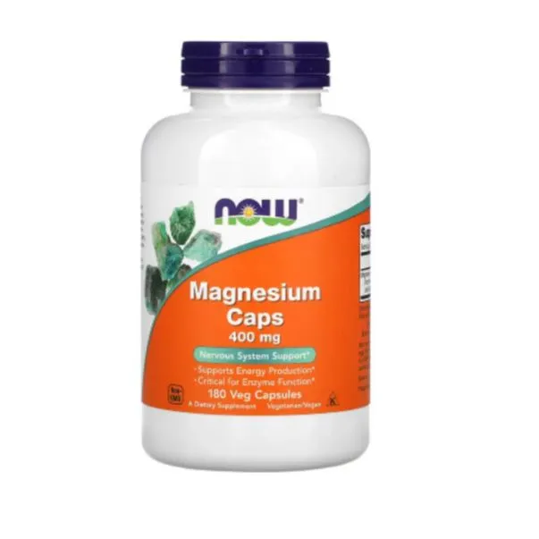 NOW Foods, Magnesium Caps, 400 mg, 180 Veg Capsules | Lazada PH