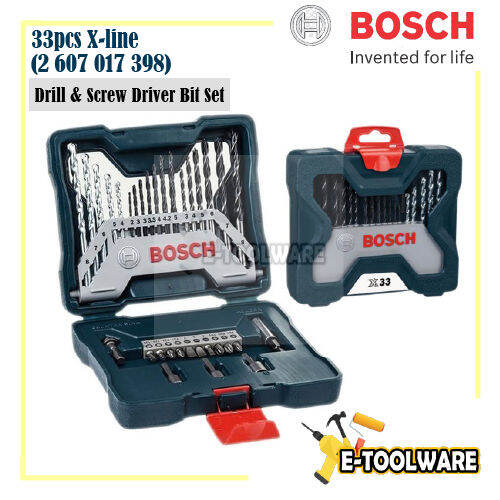 Bosch 33 Piece Special X Line Screwdriver Bits And Drill Bits Mini Set