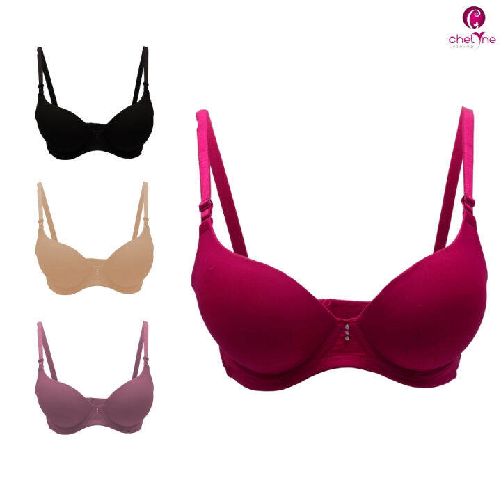 Chelyne BH Premium Push-Up-Bra V8819 Full Cup Bra Polos | Lazada Indonesia