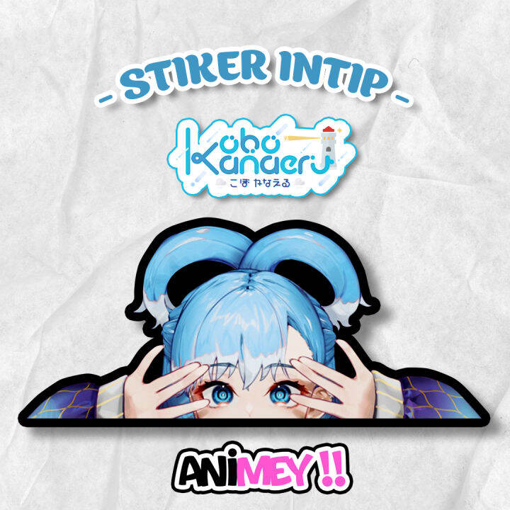 Stiker Intip Kobo Kanaeru Hololive Vtuber Anime Sticker Waterproof ...