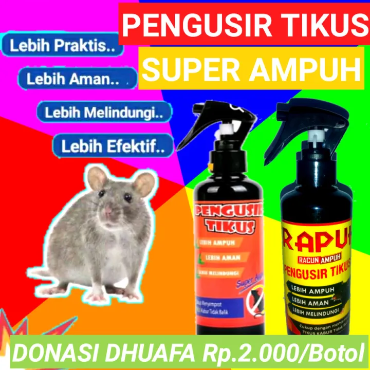 CAIRAN SEMPROT PENGUSIR TIKUS SPRAY ANTI TIKUS INSEKTISIDA BOTOL 250 ml ...