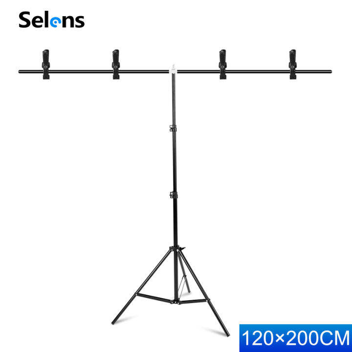 【Free Shipping】Selens Backdrop Stand Metal T Type Photography PVC ...