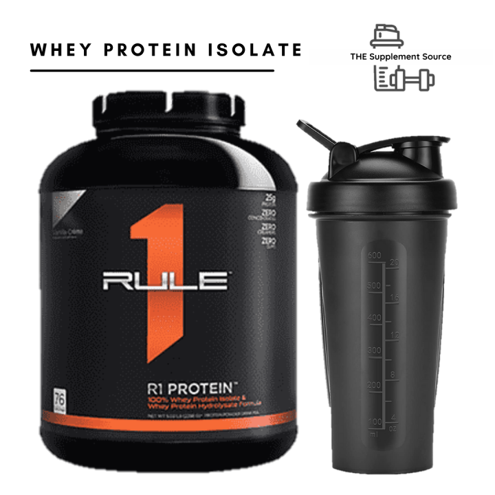 Rule 1 R1 Whey Protein Isolate 5lbs with Shaker | Lazada PH