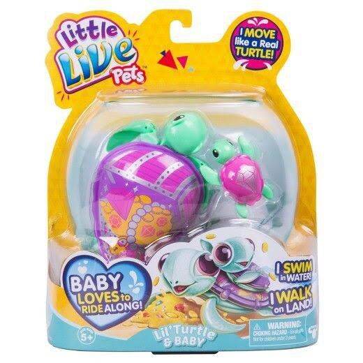 พร้อมส่ง เต่าหุ่นยนต์มีชีวิต LITTLE LIVE PETS LIL TURTLE & BABY- JULES ...