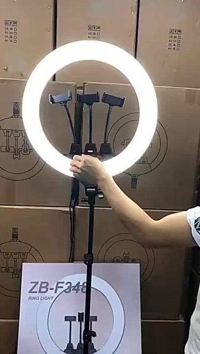 Upingi-ring light 18 inch 3000k-6000k dimmable bi-color light ring 60W ...