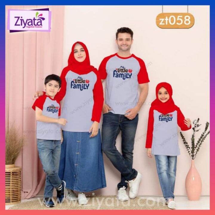 Baju Keluarga Seragam Kaos Couple Family Baju Set Keluarga Ziyata "My ...