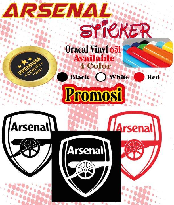 *Ready Stock* Arsenal FC Sticker/Oracle 651/ Car,Lorry,Bas,Motor,Window ...
