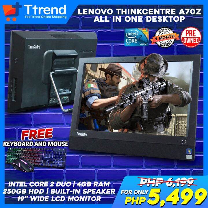 All In One PC Lenovo ThinkCentre A7OZ | Intel Core 2 Duo E7500 , 4gb ...