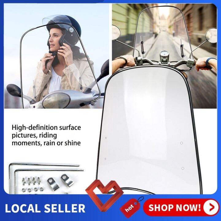 【FREE SHIPPING】Motocycle Windshield Extension Spoiler Windshield ...